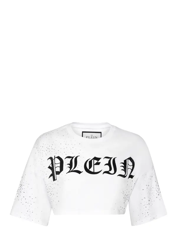 Philipp Plein Crystal-embellished T-shirt - White