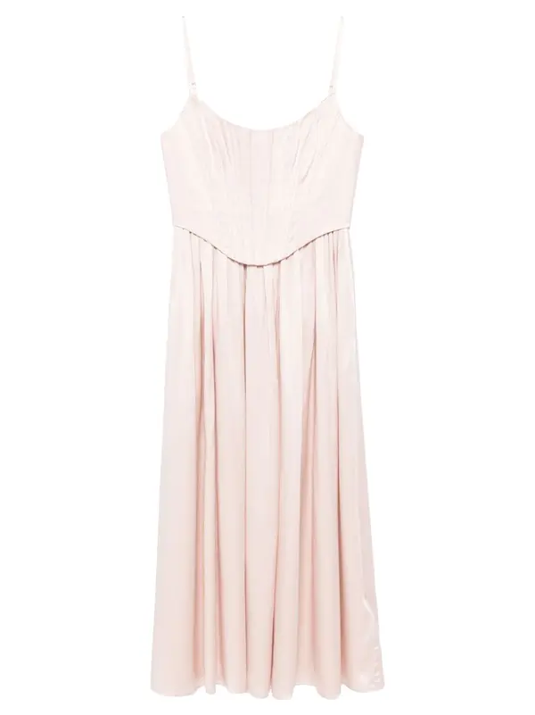 Zimmermann Corset Midi Dress - Pink