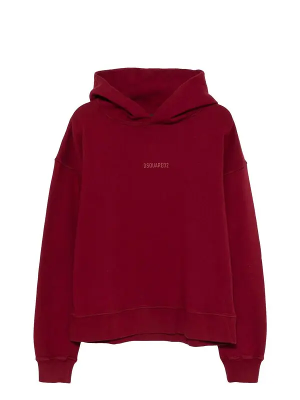 Dsquared2 Logo-raised Hoodie - Red