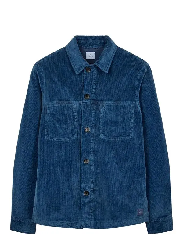 Paul Smith Corduroy Shirt Jacket - Blue