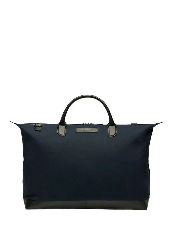 WANT Les Essentiels Hartsfield Organic Cotton Canvas Weekender Bag - Navy