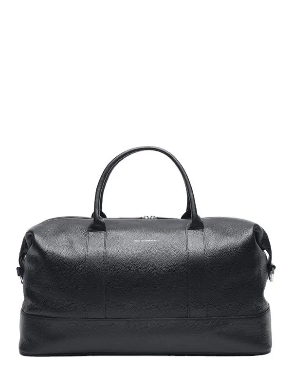 WANT Les Essentiels Kelowna Pebble-grained Leather Weekender Bag - Navy