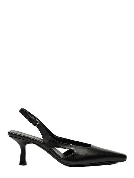 WANT Les Essentiels Holton Leather Slingback Heels - Black
