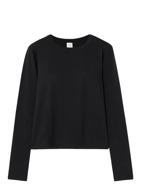 LESET Margo Cotton-jersey T-shirt - Black