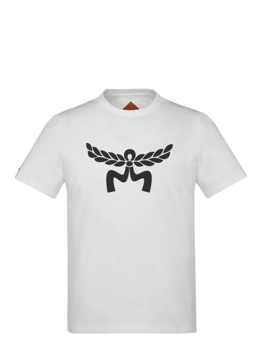 Mcm Laurel Logo Print T-shirt - White