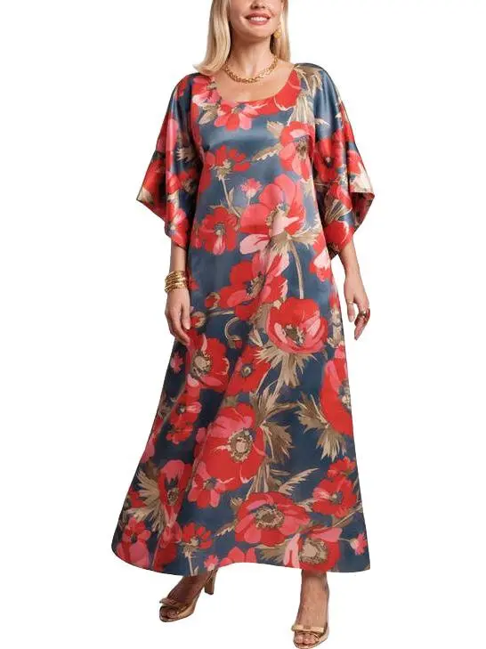 FRANCES VALENTINE Spinnaker Maxi Dress - Blue/red/multi