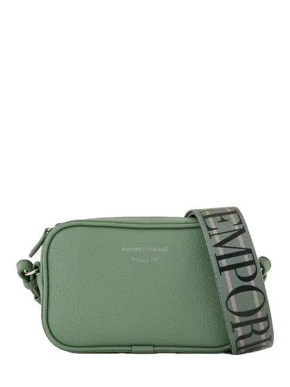 Emporio Armani Deer-print Camera Bag - Green