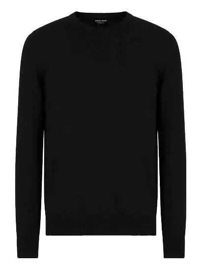 Giorgio Armani Cashmere Crew-neck Jumper - Black
