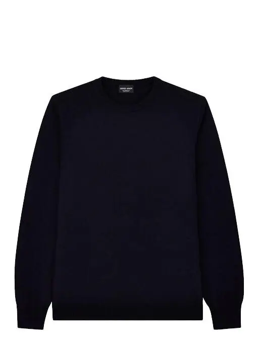 Giorgio Armani Cashmere Crew-neck Jumper - Blue