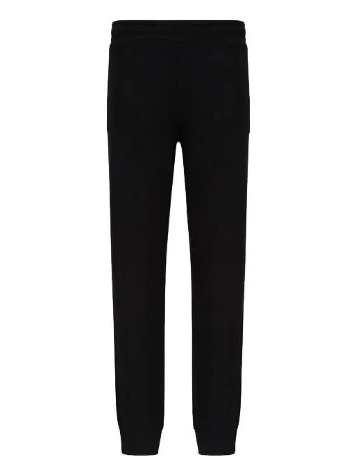 Emporio Armani Modal-blend Jersey-fleece Joggers - Black