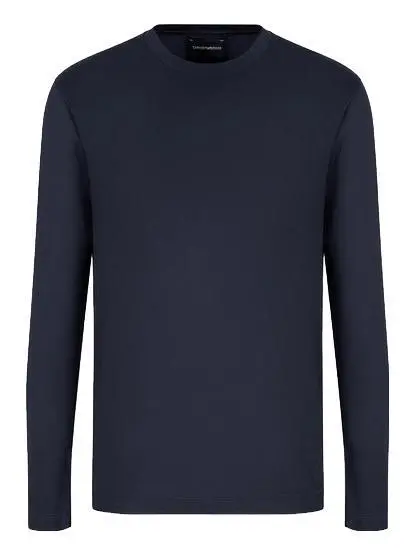 Emporio Armani Lyocell-blend Jersey Jumper - Green
