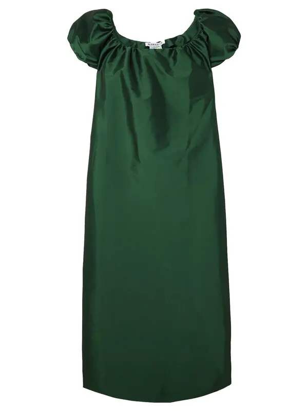 Bernadette Rianne Off-the-shoulder Taffeta Gown - Green