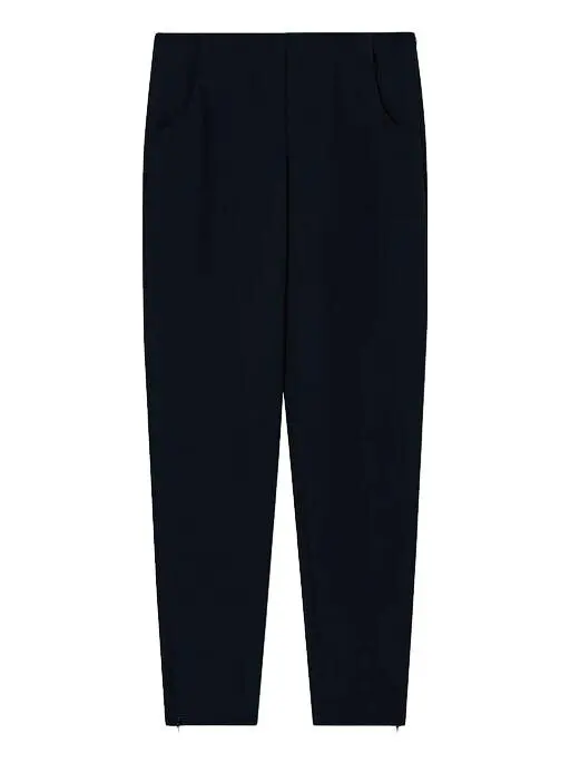 Giorgio Armani Cigarette Pants In Silk - Black