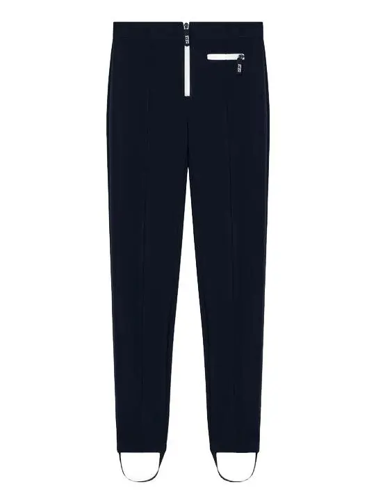 Giorgio Armani Neve Technical Stretch Ski Leggings With Stirrups - Black