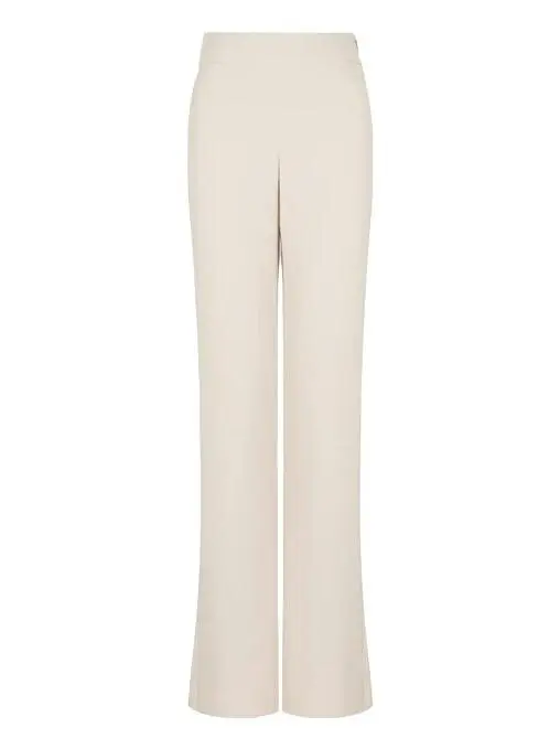 Giorgio Armani Wide-leg Silk Trousers - White