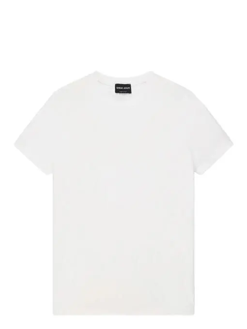 Giorgio Armani Stretch Viscose Jersey T-shirt - White