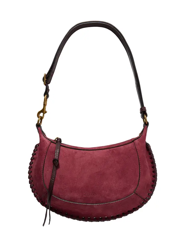 MARANT ETOILE Isabel Marant Oskan Moon Shoulder Bag - Burgundy