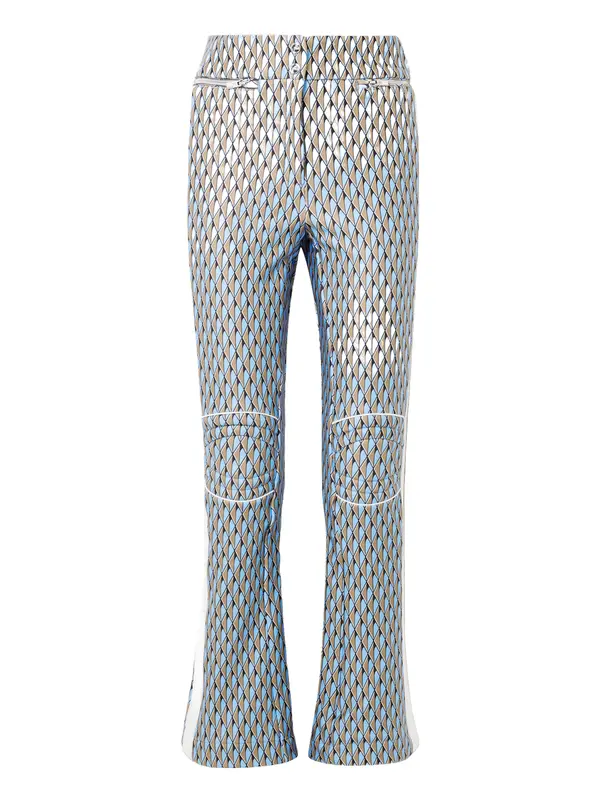 Fusalp Celia Printed Bootcut Ski Pants - Blue