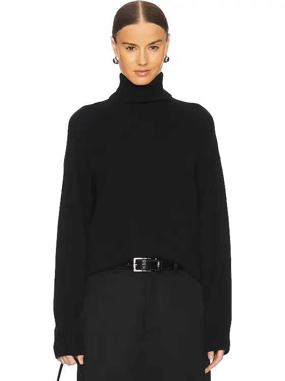 L'academie By Marianna Ronny Turtleneck Sweater - Black