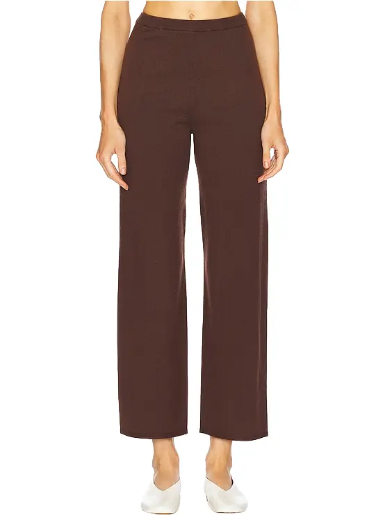 L'academie By Marianna Maradona Knit Pant - Brown