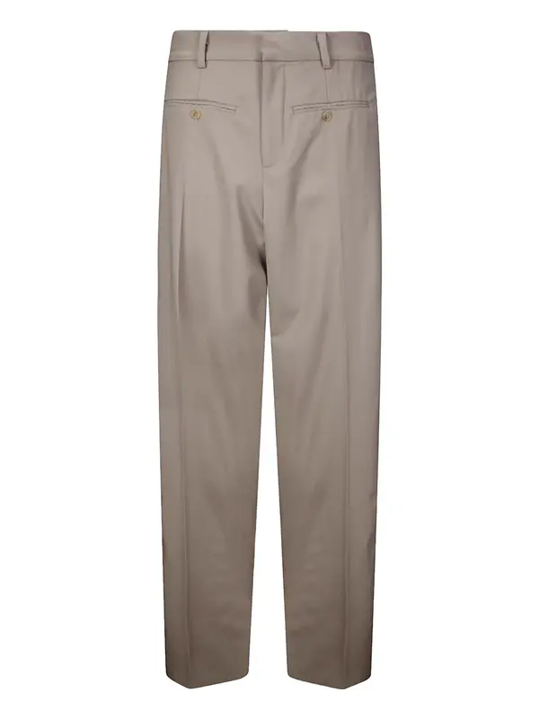 ACT Nº1 Wool Straight-leg Trousers - Neutrals
