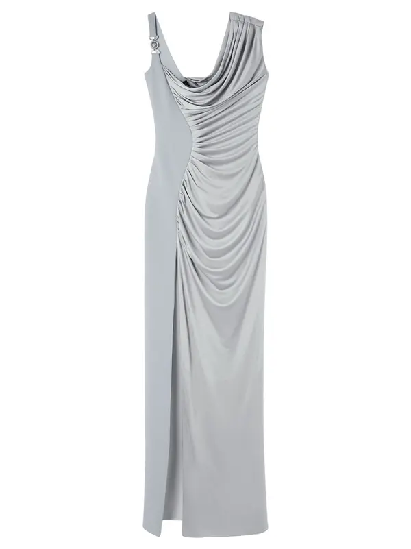 Versace Medusa '95 Draped Gown - Grey