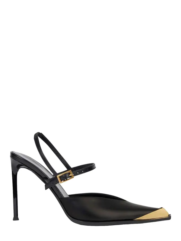 Etro 100mm Leather Pumps - N0000 Black
