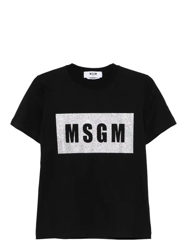 MSGM Logo-print T-shirt - Black