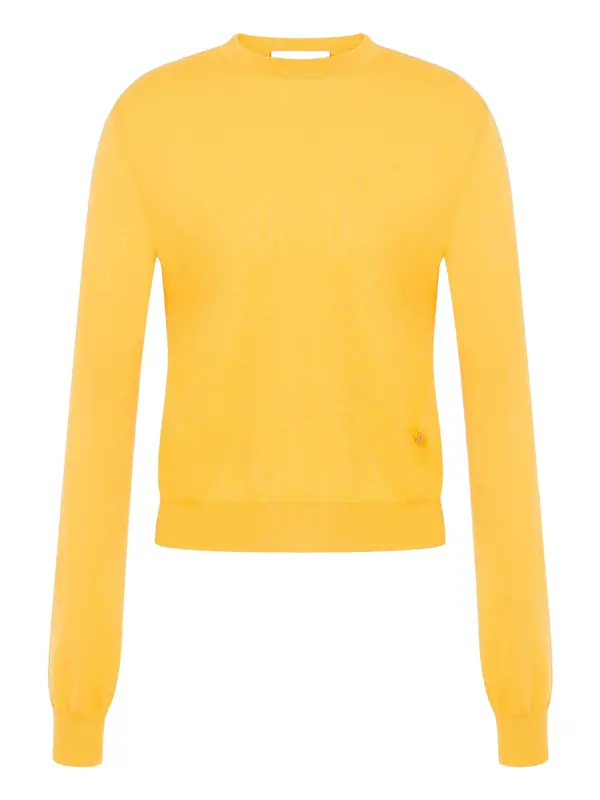 Moschino Plaque Sweater - Yellow