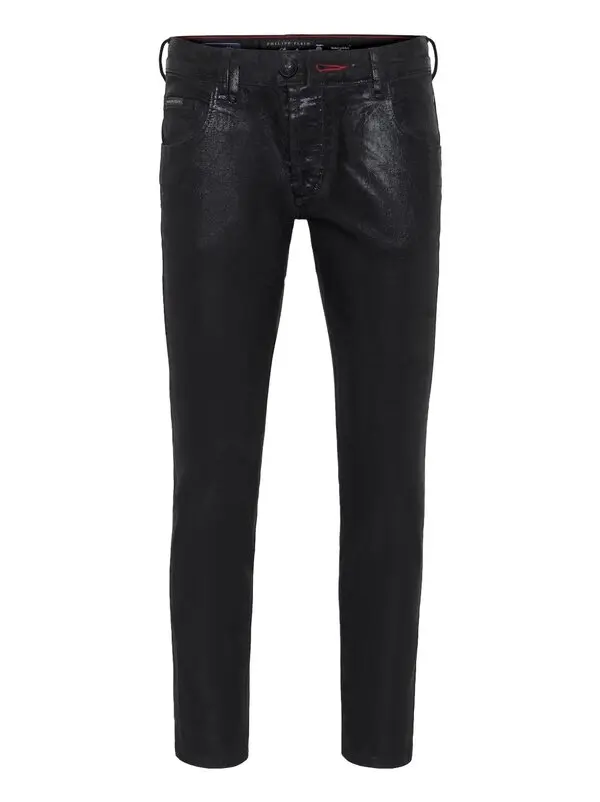 Philipp Plein Skull Mid-rise Skinny Jeans - Black