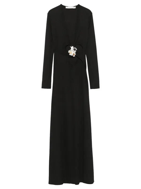 Christopher Esber Trio Stone Maxi Dress - Black