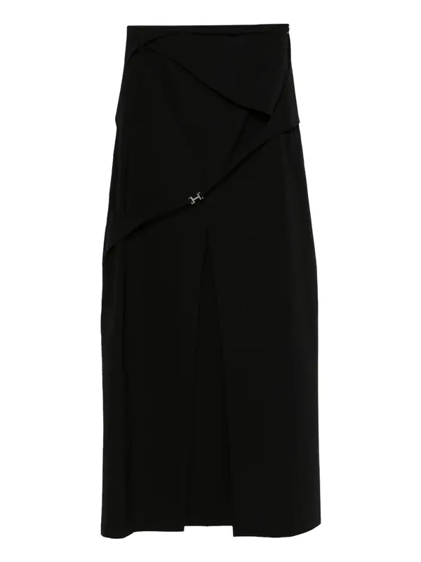HELIOT EMIL Strap-detail Maxi Skirt - Black