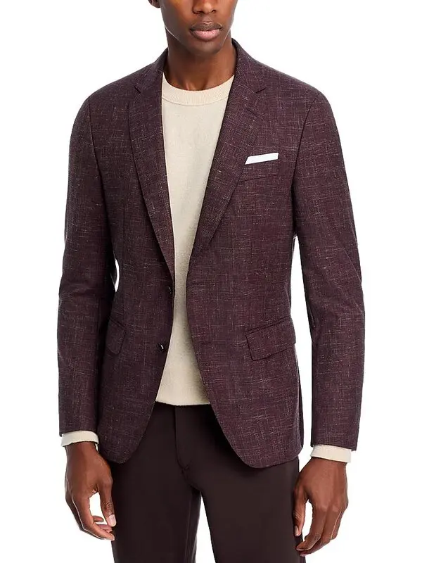 Hugo Boss Hutson Slim-fit Sport Coat - Open Red