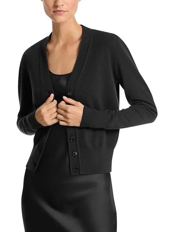 Michael Kors Cashmere Cardigan Sweater - Black