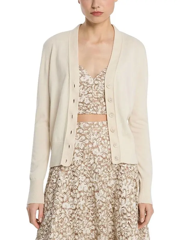 Michael Kors Cashmere Cardigan Sweater - Ecru