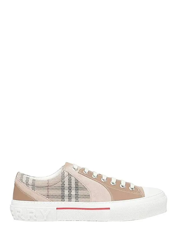 Burberry Leather Sneakers - Beige