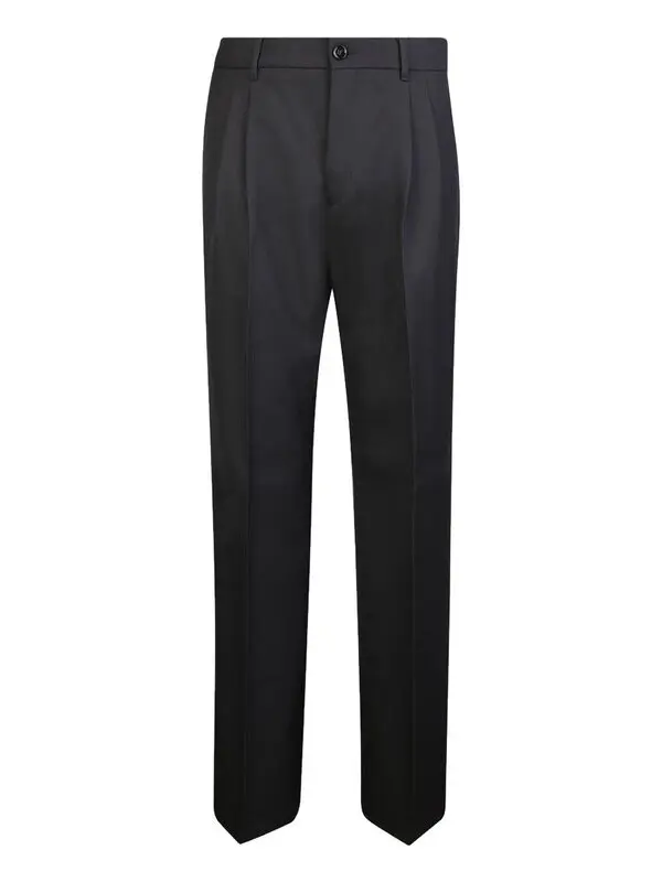 Burberry Tailored Wool Trousers - Black