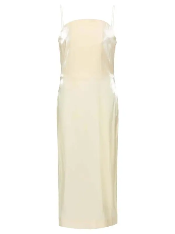 Jacquemus La Robe Carino Midi Dress - Pale Yellow