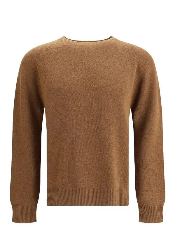 JIL SANDER Seamless Virgin Wool Sweater - Brown