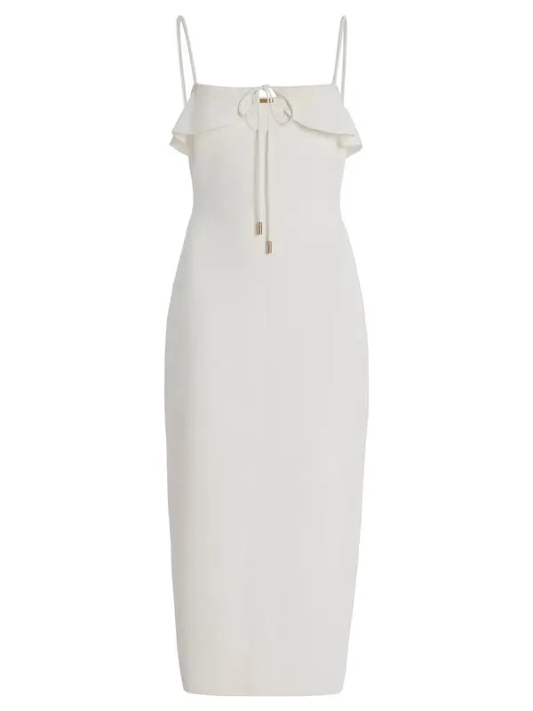 Cult Gaia Ciera Knit Midi Dress - White