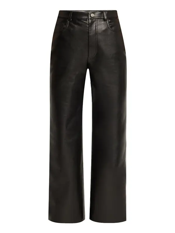 Nanushka Camma Straight-leg Trousers - Black
