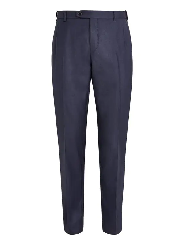 Brioni Wool Tailored Trousers - Blue