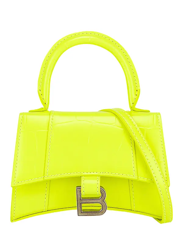 Balenciaga Mini Hourglass Bag - Yellow