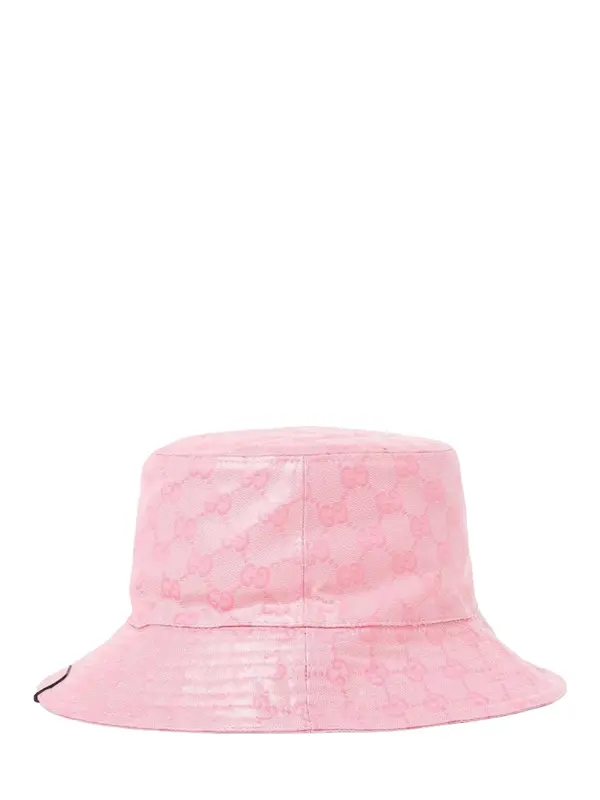 Gucci Gg Jacquard Bucket Hat - Pink