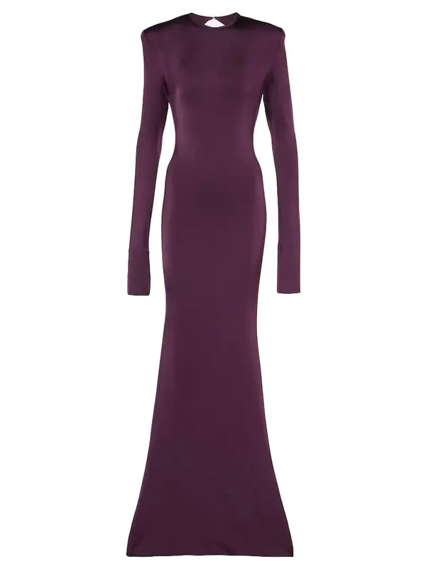 Victoria Beckham Open-back Gown - Purple