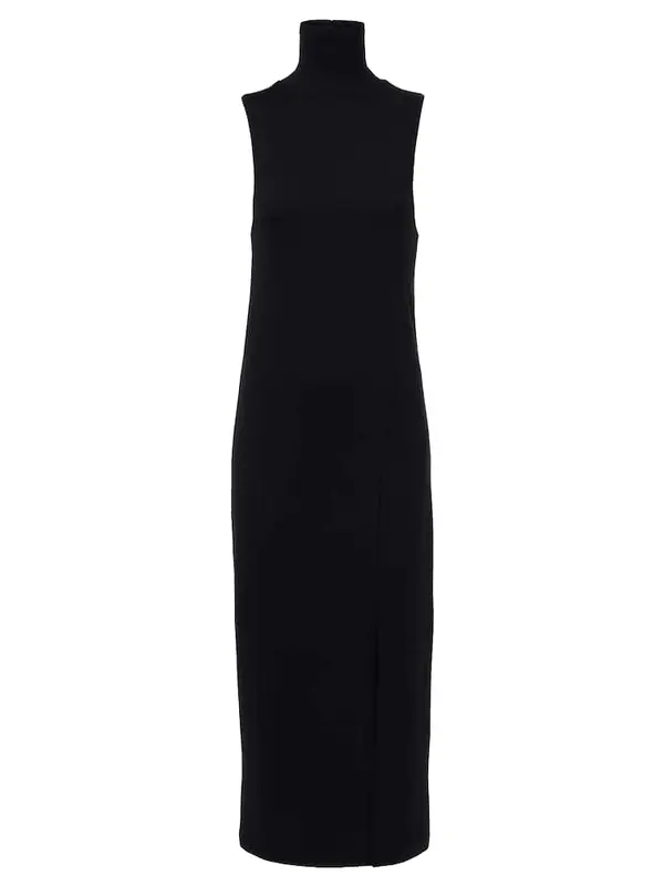 Vince Turtleneck Midi Dress - Black