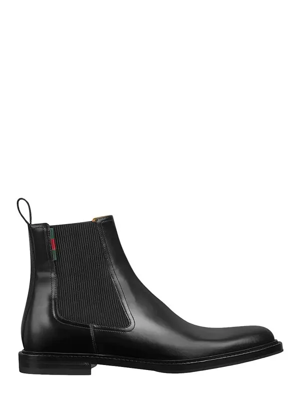 Gucci William Leather Chelsea Boots - Black
