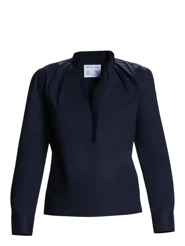 CISSA The Puff Shirt - Navy Blue