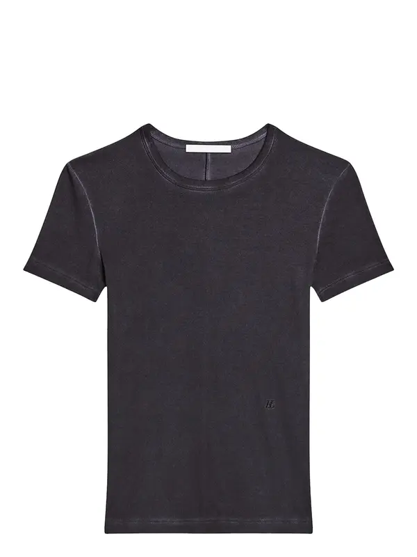 Helmut Lang Shrunken Crewneck T-shirt - Black