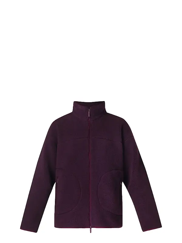 Sweaty Betty Plush Half-zip Fleece Sweatshirt - Midnight Cherry